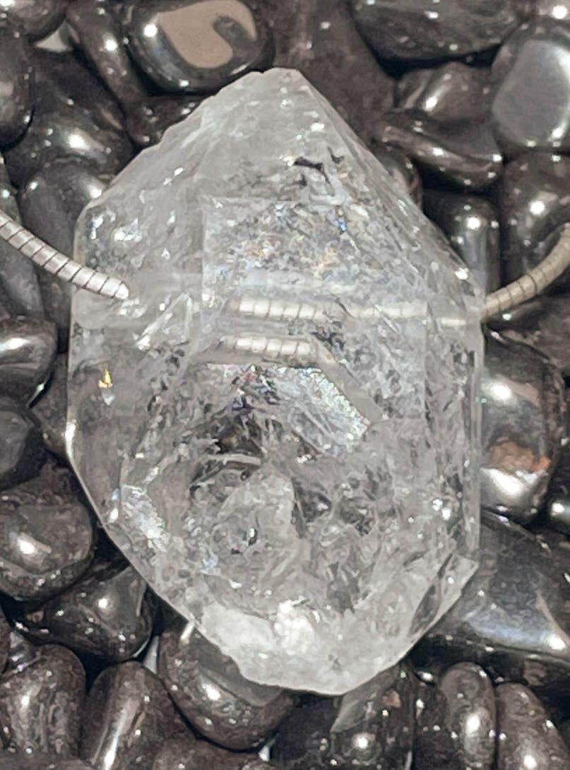 Herkimer Diamant Quarz Edelstein Schmuck Ketten Anhänger