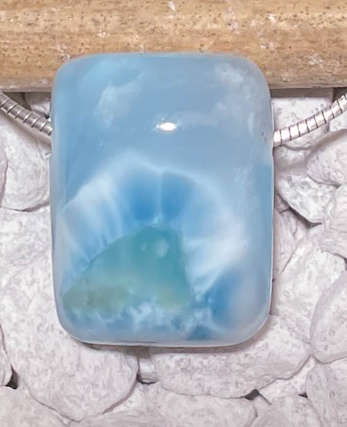 Larimar Edelstein Schmuck Ketten Anhänger