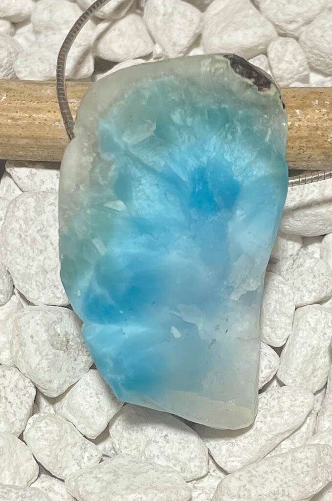 Larimar Rohstein Edelstein Schmuck Ketten Anhänger